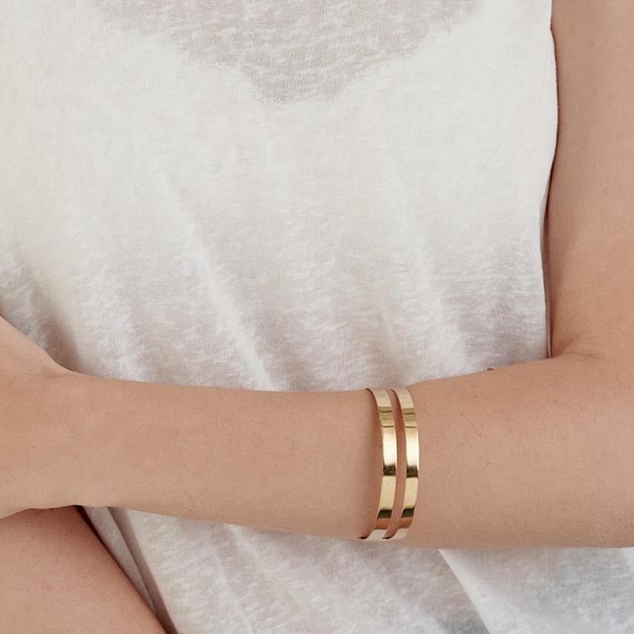 Gold Cuff Bracelet – HLcollection - Handmade Gold and Silver Jewelry
